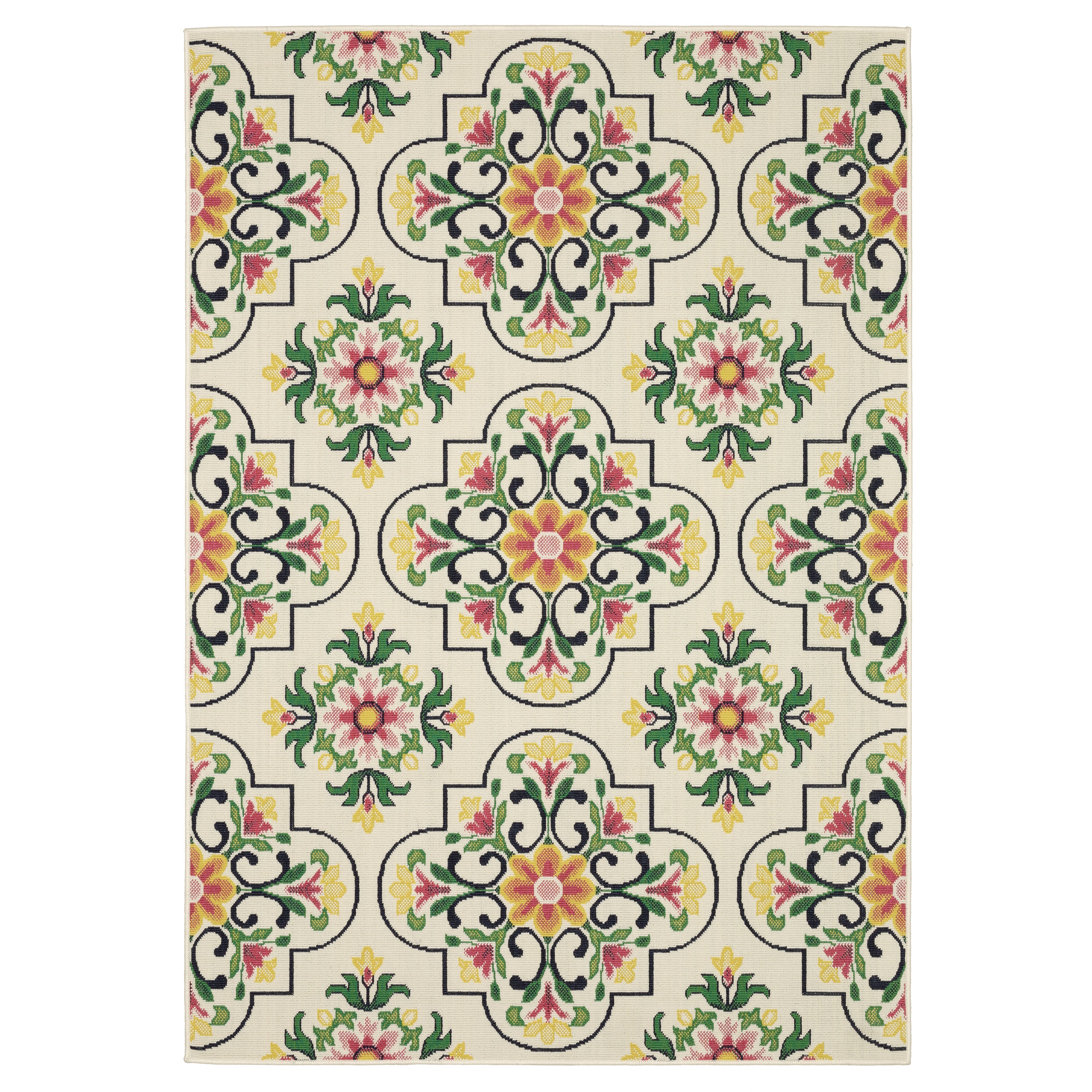 Oriental Weavers HAVANA Outdoor Trefoil Outdoor Machine-Woven ...